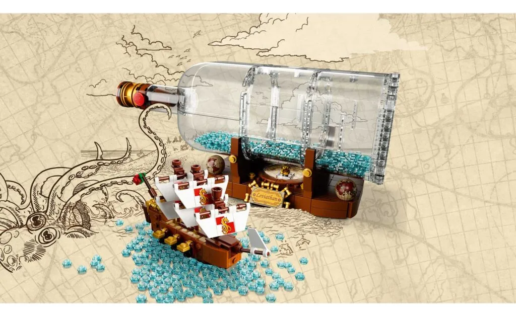 Bestaat er whisky LEGO? Dus bouwsteentjes van whiskyflessen?