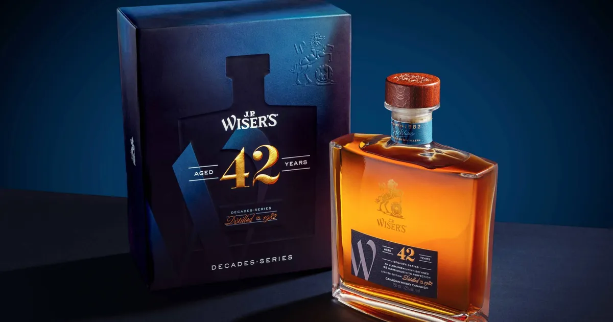 42-jarige oude whisky heeft aroma's van sinaasappelthee, zuurdesem en ...