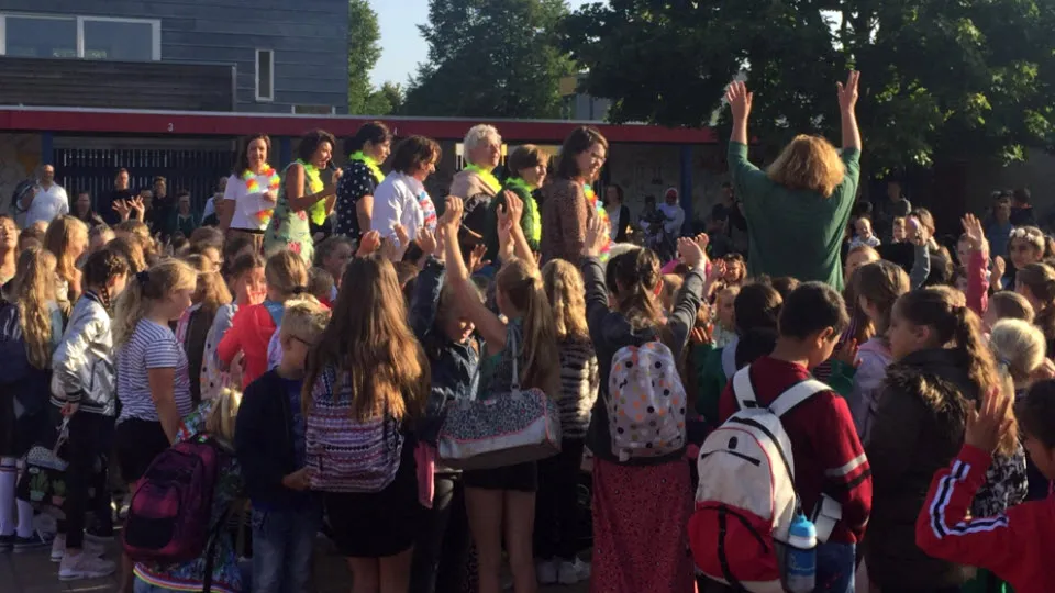 Warm welkom voor leerlingen Jenaplanschool de Buizerd in Wijchen