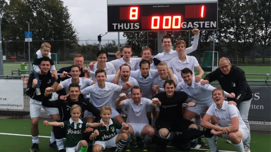 Hockeyheren MHC Wijchen winnen thuis weer met ruime cijfers