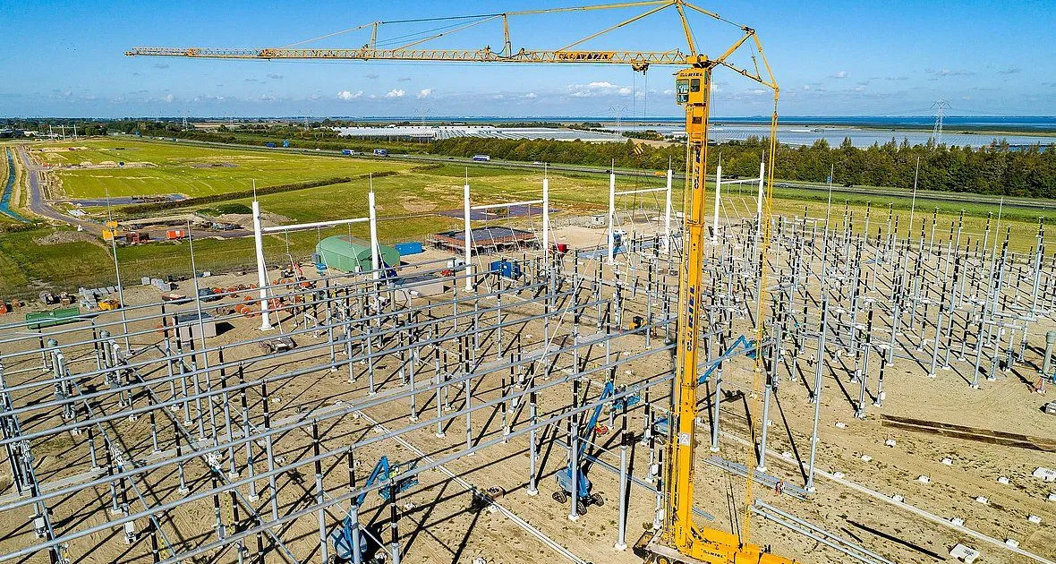 Hoogspanningsstation TenneT in Wijchen