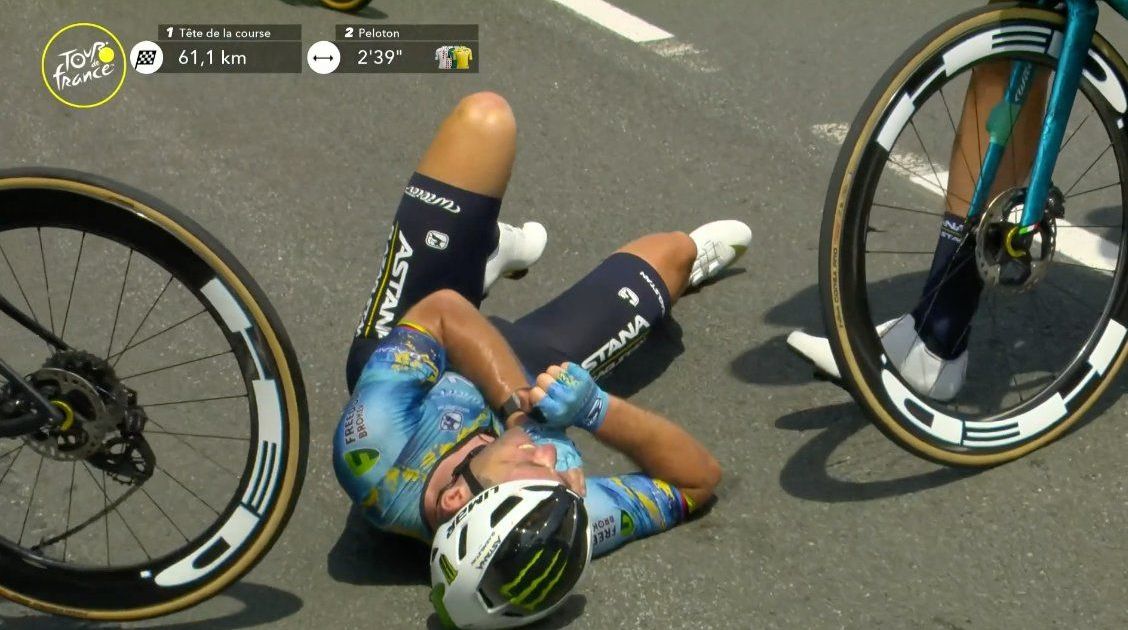 🎥 Mark Cavendish's Tour de France career ends dramatically: Brit breaks ...
