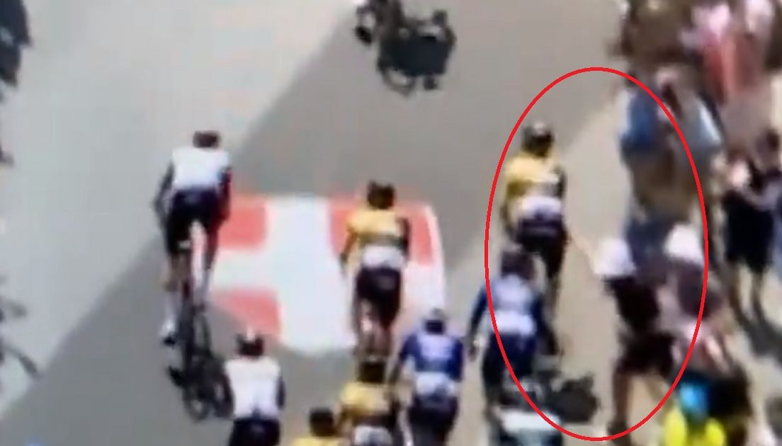 🎥 Ook chaos in vijftiende Touretappe: Fan verzoorzaakt grote crash ...