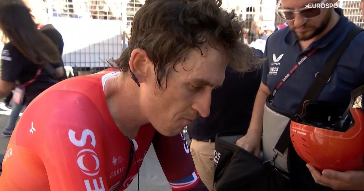 🎥 "Thanks"; disappointed Thomas has to bite his lip after odd question ...
