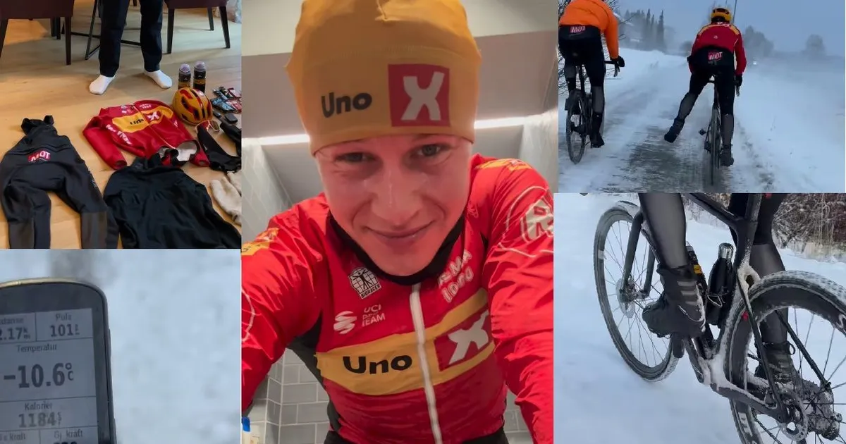 Studded tires and losing liters of sweat in his girlfriend’s bathroom ...