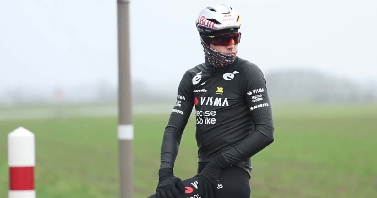 Van Aert already on the cobbles in preparation for the coming classics ...