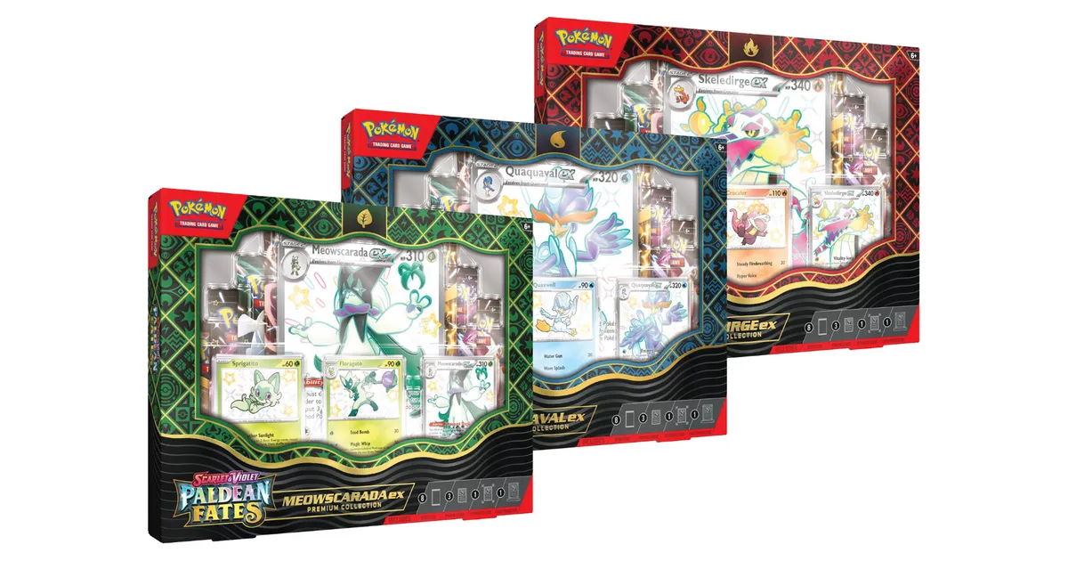 Maak nu kans op een Pokémon TCG Paldean Fates Premium Collection Box!