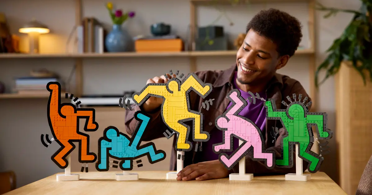 LEGO Art Keith Haring Dancing Figures review (31216) Wie zegt dat LEGO ...