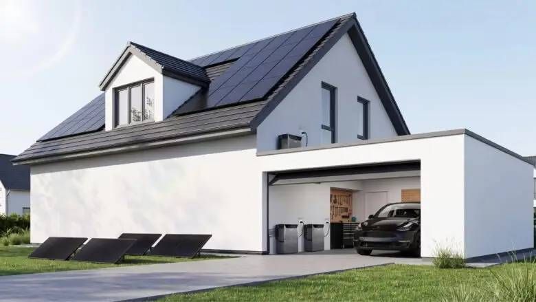Nieuwe krachtige plug-in-thuisbatterij voor huishoudens met ...