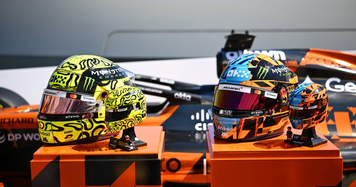 LEGO viert McLarens 1000ste Grand Prix met spectaculaire nieuwe helm‐sets