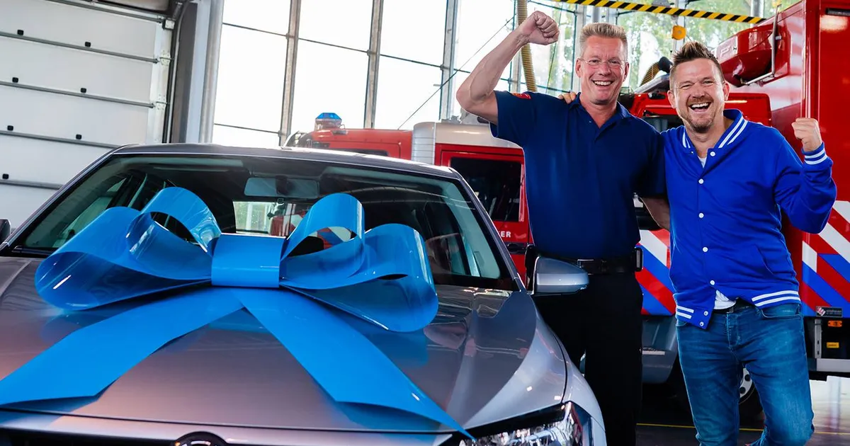 Brandweerman wint nieuwe auto én helpt kinderen met metabole ziekte