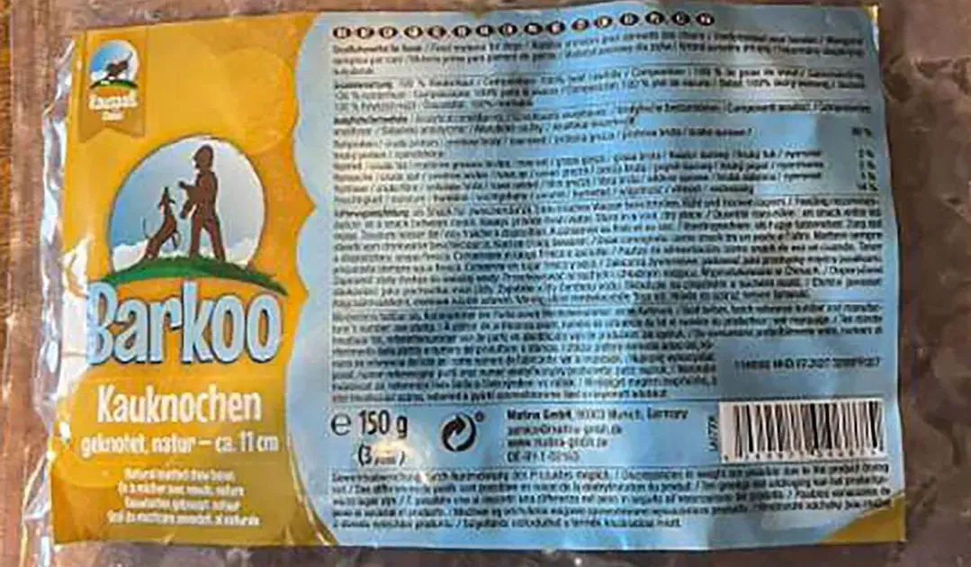 Waarschuwing voor potentieel dodelijke kauwstokjes van Barkoo