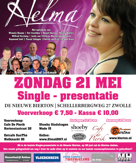 Presentatie van nieuwe single Hier ben ik van Helma