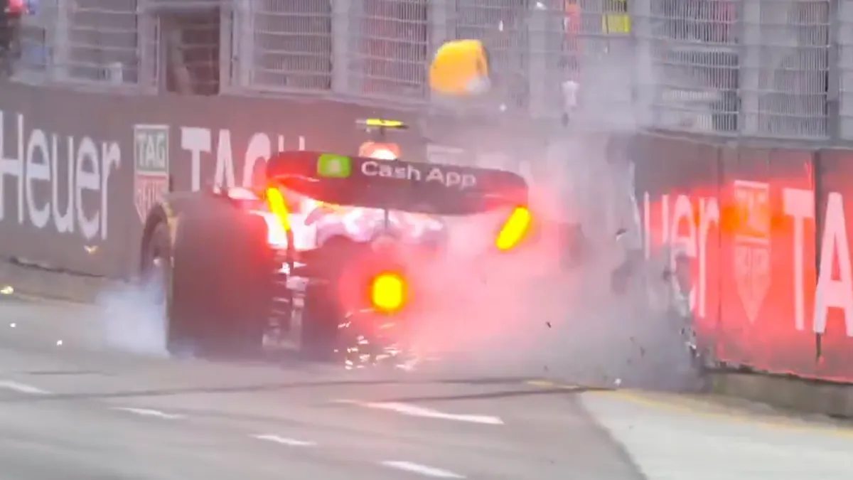 Video: Enorme crash van Red Bull-coureur tijdens VT3 in Singapore | GP33
