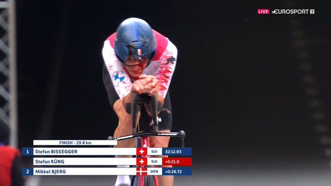 VIDEO: Stefan Kung crosses finish line covered in blood after horrific ...