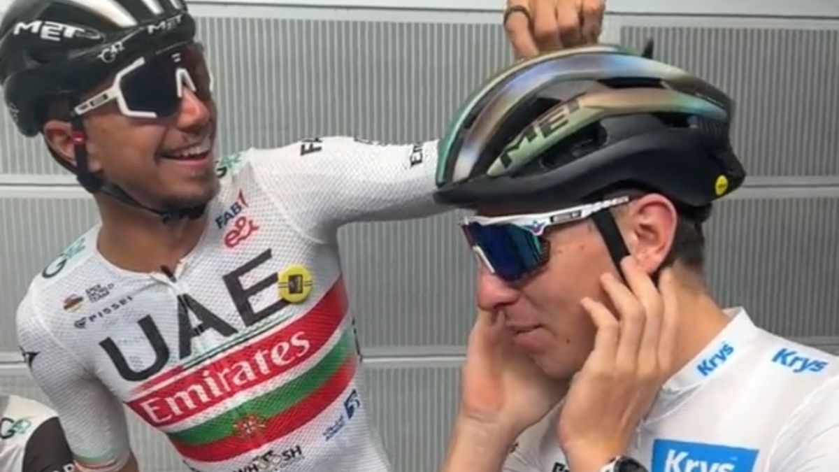 VIDEO: The secret behind Tadej Pogacar's hair tufts | CyclingUpToDate.com