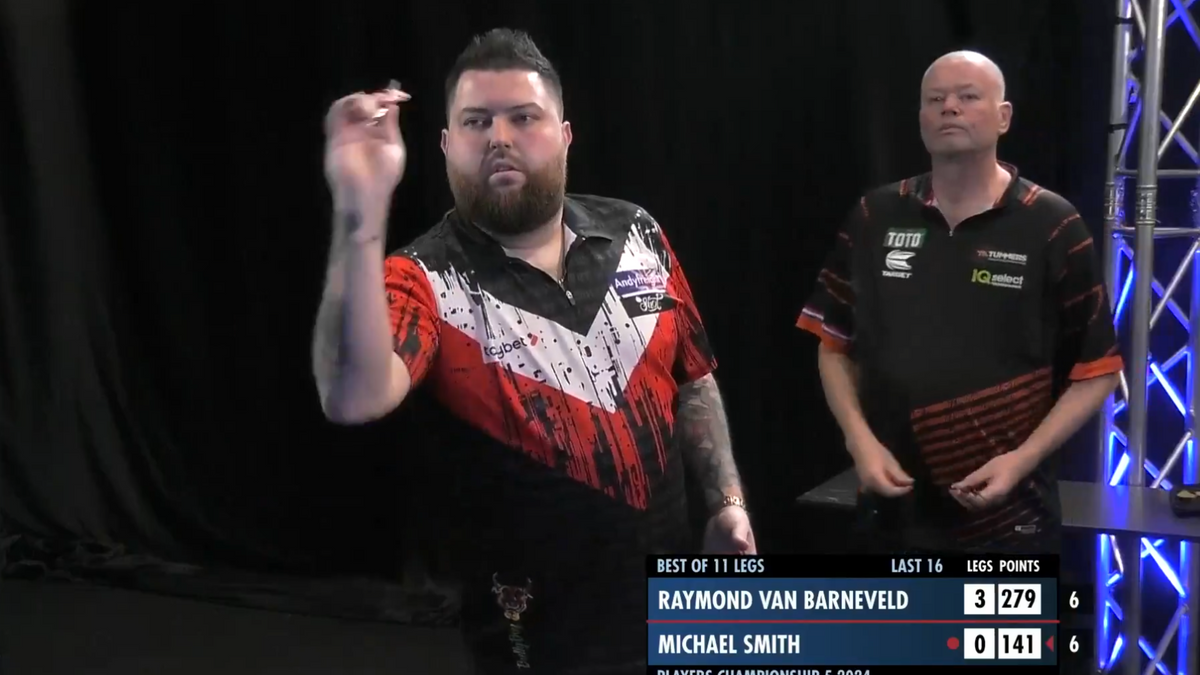 VIDEO: Michael Smith hits nine-darter against Raymond van Barneveld ...