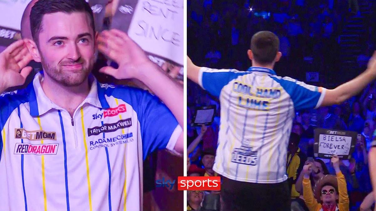 VIDEO: Luke Humphries changes walk-on song to Leeds United anthem ...