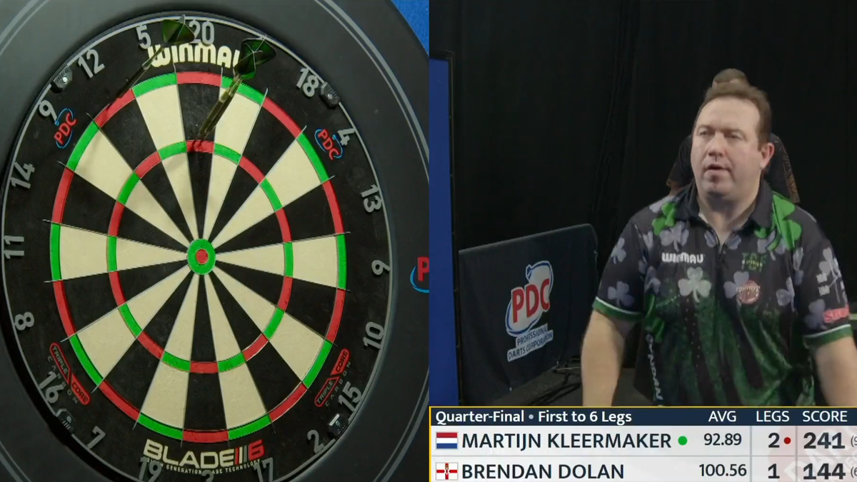 VIDEO: Brendan Dolan produceert negendarter tegen Nederlander op ...
