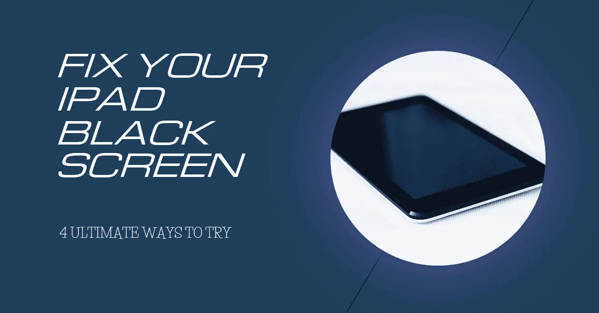 ipad blank screen issue