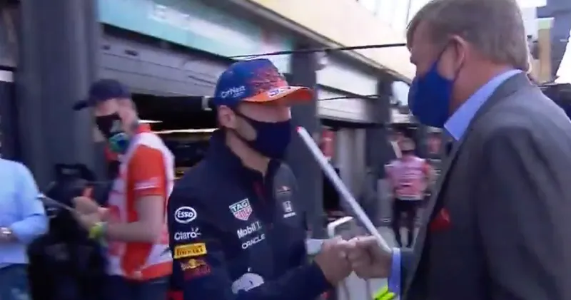 Video. Max Verstappen maakt praatje met Koning Willem-Alexander en ...