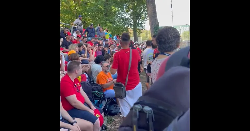 Video: Ferrari-fans intimideren Verstappen-fans in Monza | GP33