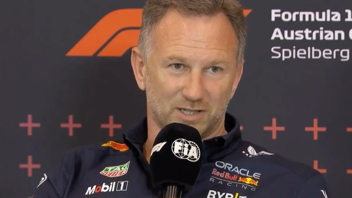Video: Christian Horner deelt sneer uit in persconferentie: 'Jos Verstappen is beschikbaar' | GP33