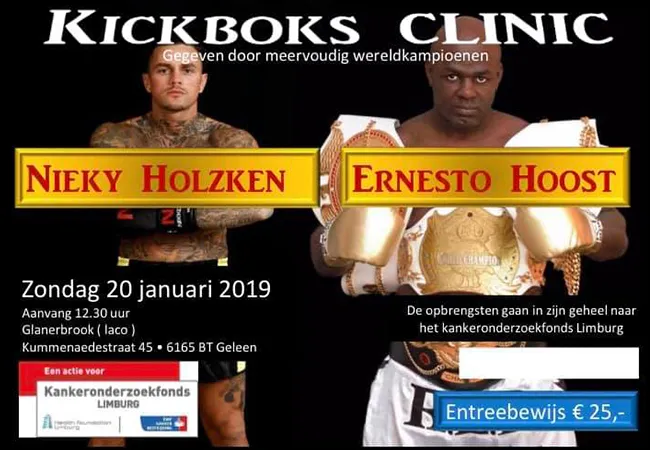Kanker Fonds: Seminar met Ernesto Hoost en Nieky Holzken | Vechtsport info