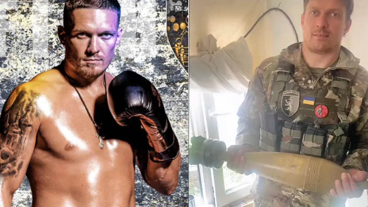 🎥 Bokskampioen Usyk schiet bommen af op de Russen! 'Voor de vrede ...