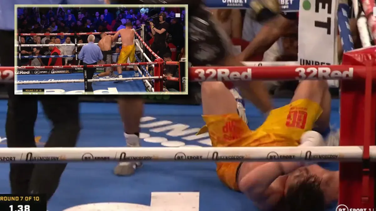 Brute KO luidt einde aan bokscarrière Tyson Fury's neef Hosea Burton in | Vechtsport info