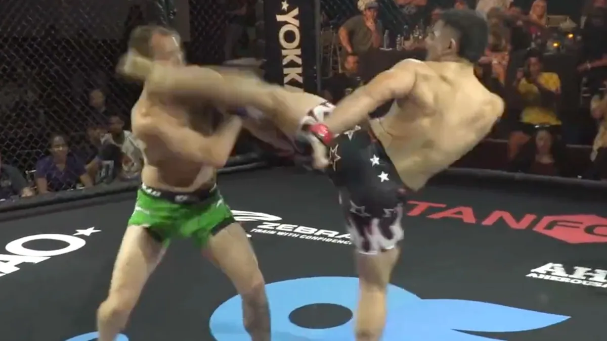 🎥 Vies of meesterzet? Bliksemsnelle head kick beëindigt MMA-gevecht in ...