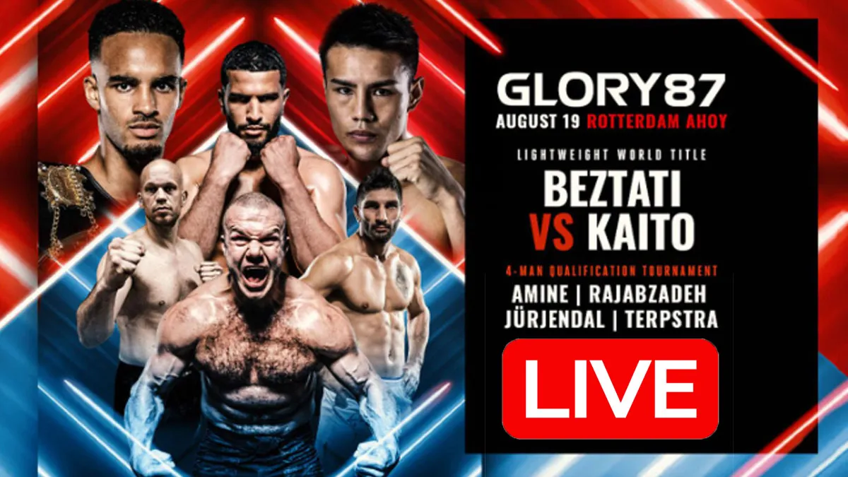 Glory 87 kijken vandaag! Alle info vindt je hier, livestreams, starttijd en wie er vecht ...