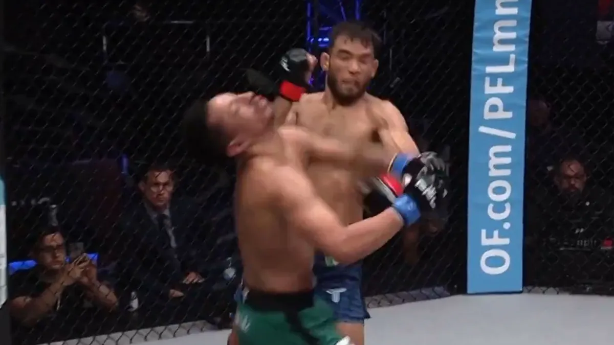 Monster knock-out zorgt voor abrupt einde PFL MMA gevecht (video ...