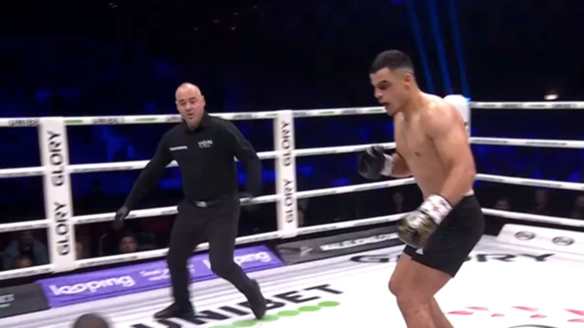 🎥 Glory debutant Cem Caceres verslaat Mo Amine op knock-out ...