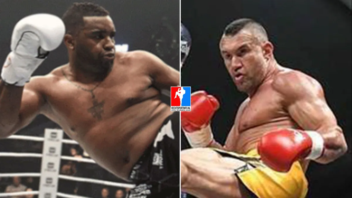 Le Banner (51) en Zimmerman in actie bij K-1 World Grand Prix 2024 ...