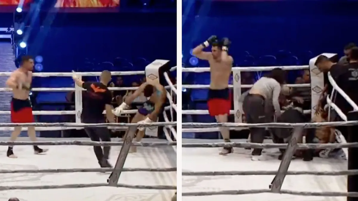 Paniek na dodelijke headkick: kickbokser staat niet meer op ...