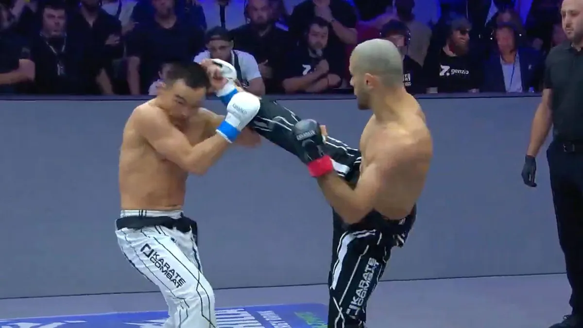 Vliegende knie, harde trap, KO – Muhammad Mokaev is terug! | Vechtsport ...