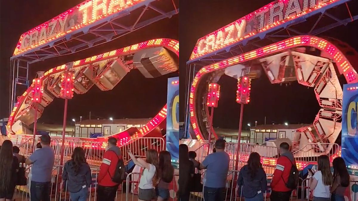 Grote kans dat je misselijk uit de 'Crazy Train' attractie komt | VK ...