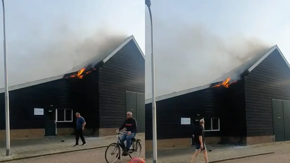 Man denkt brand te kunnen blussen, maar advies is toch brandweer bellen ...