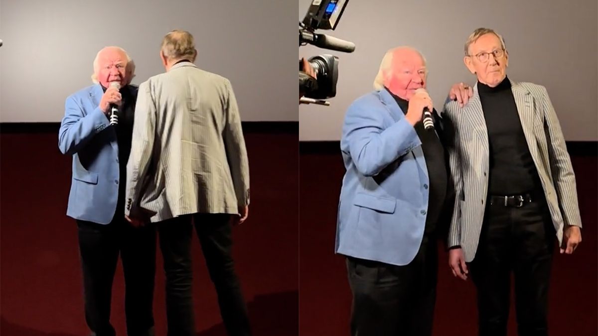 Adriaan en B100 bij premiere Bassie en Adriaan-documentaire | VK Magazine