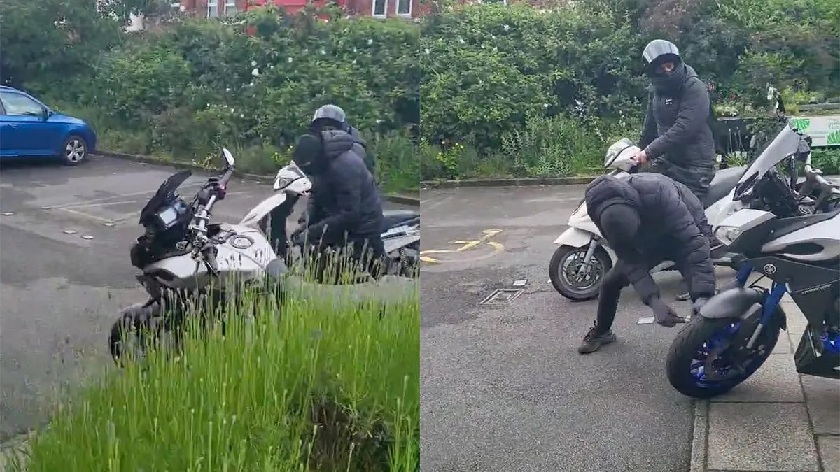 Zo brutaal zie je ze zelden: poging motor stelen op klaarlichte dag ...