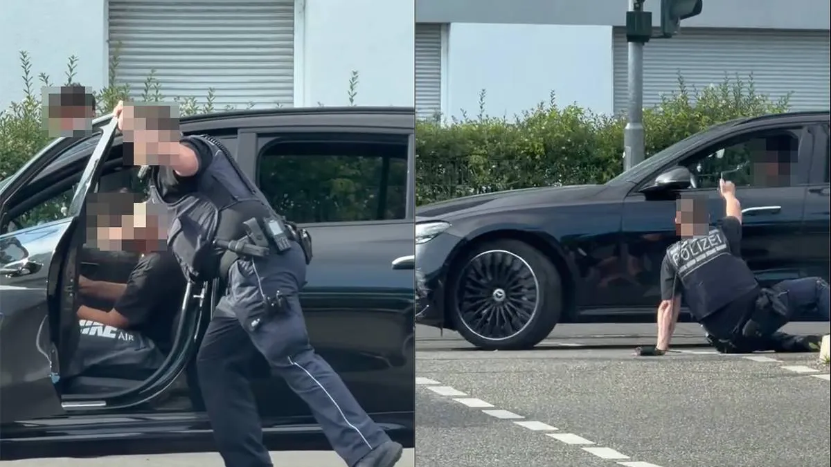 Bestuurder krijgt volle laag pepperspray van politie en rijdt ...