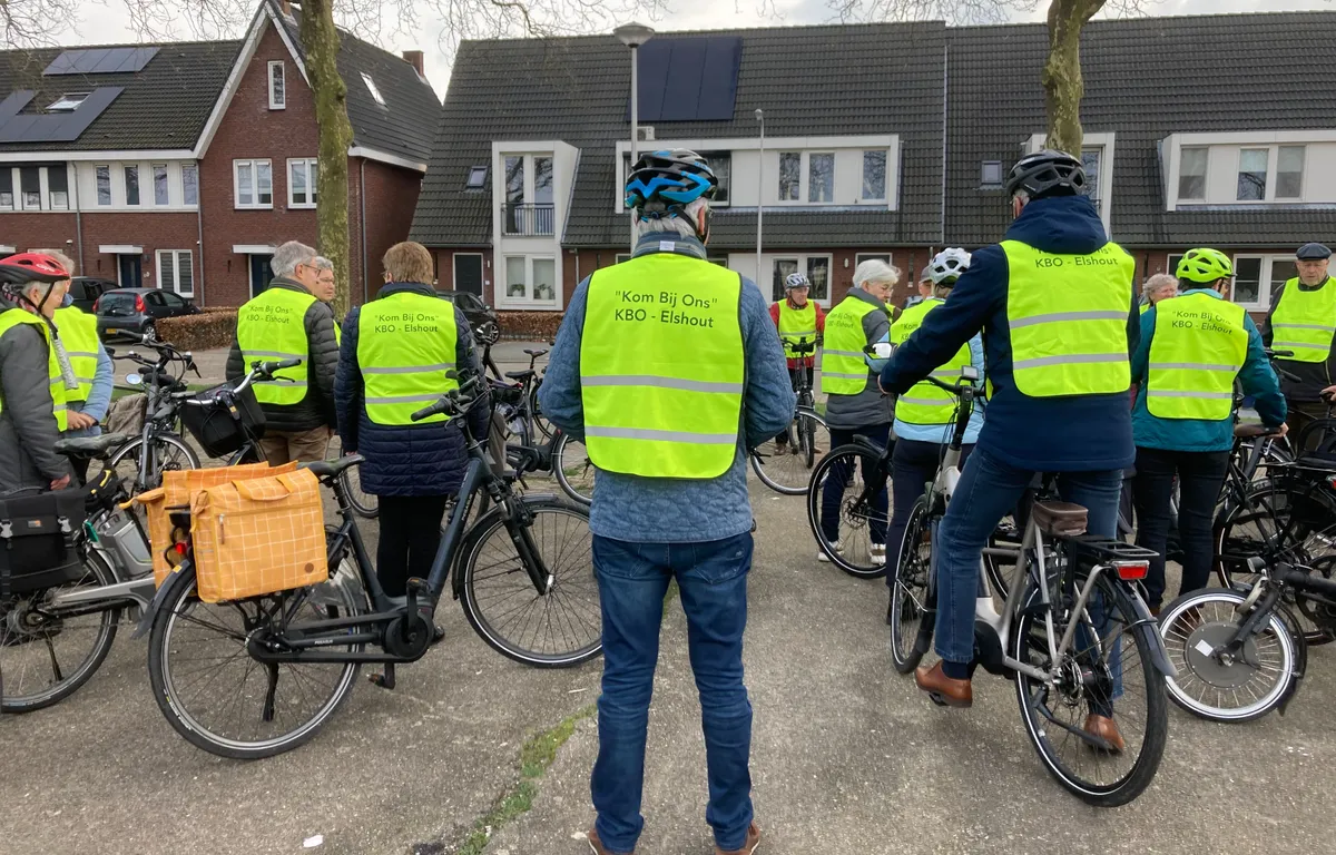 De laatste fietstocht op maandag van dit seizoen bij KBO Elshout