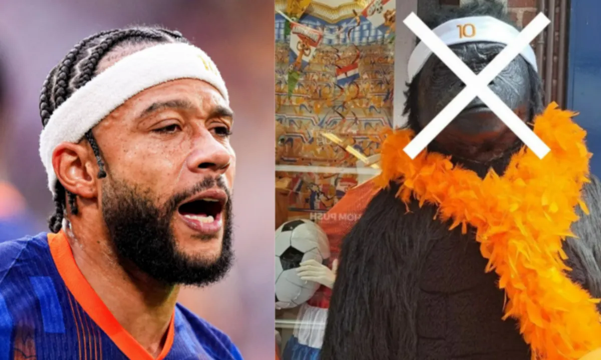 Feestzaak verkleedt gorilla als Memphis Depay: krijgt boze activist aan ...