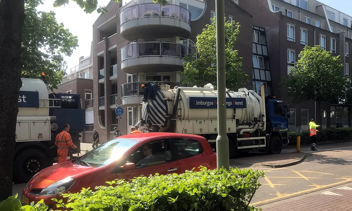 Werkzaamheden aan riolering in Sittard