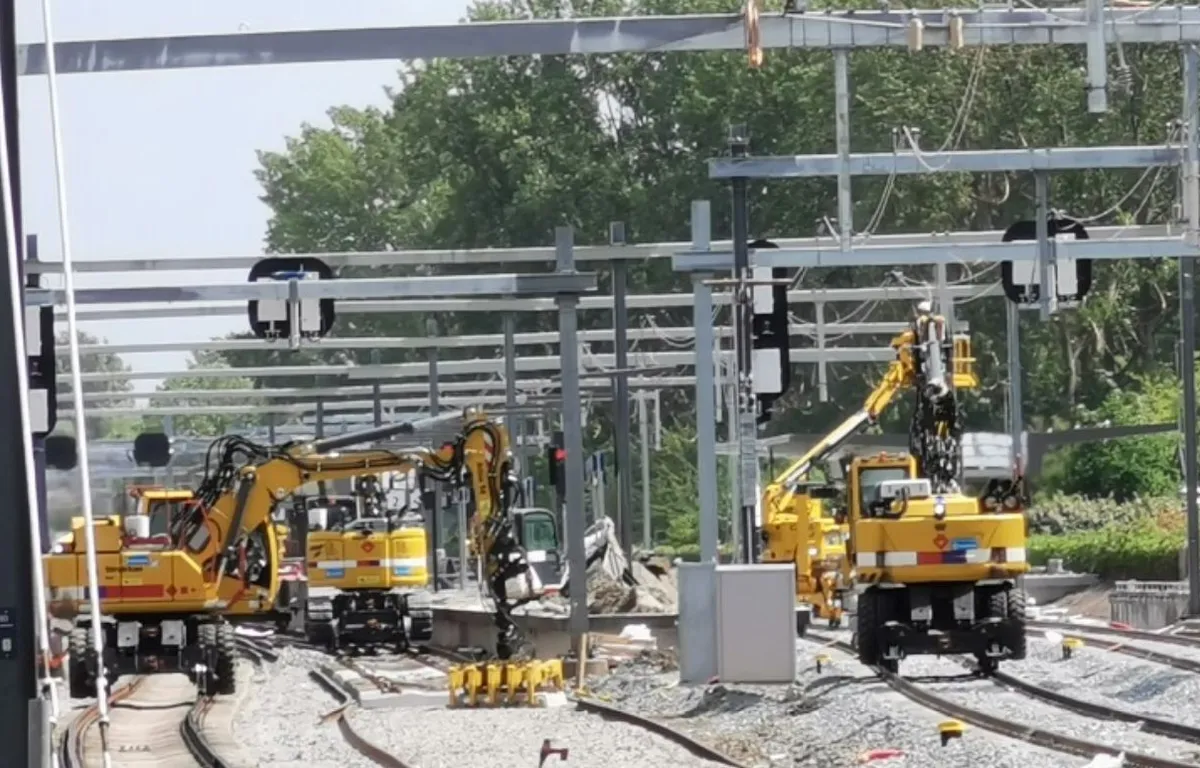 Werkzaamheden aan spoor in volle gang