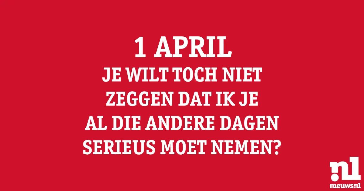 De beste 1 april grappen