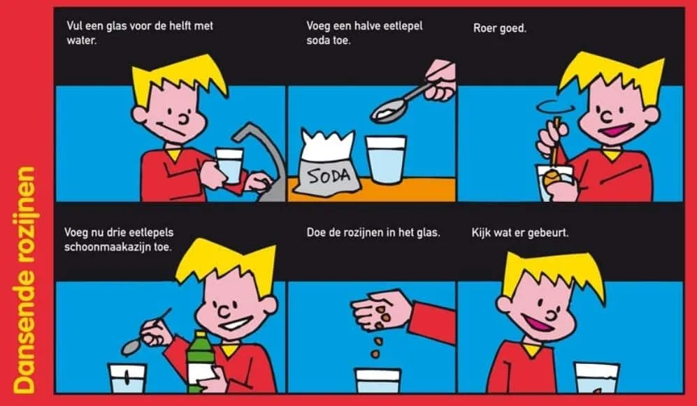 Proefjes om de kids bezig te houden: dansende rozijnen