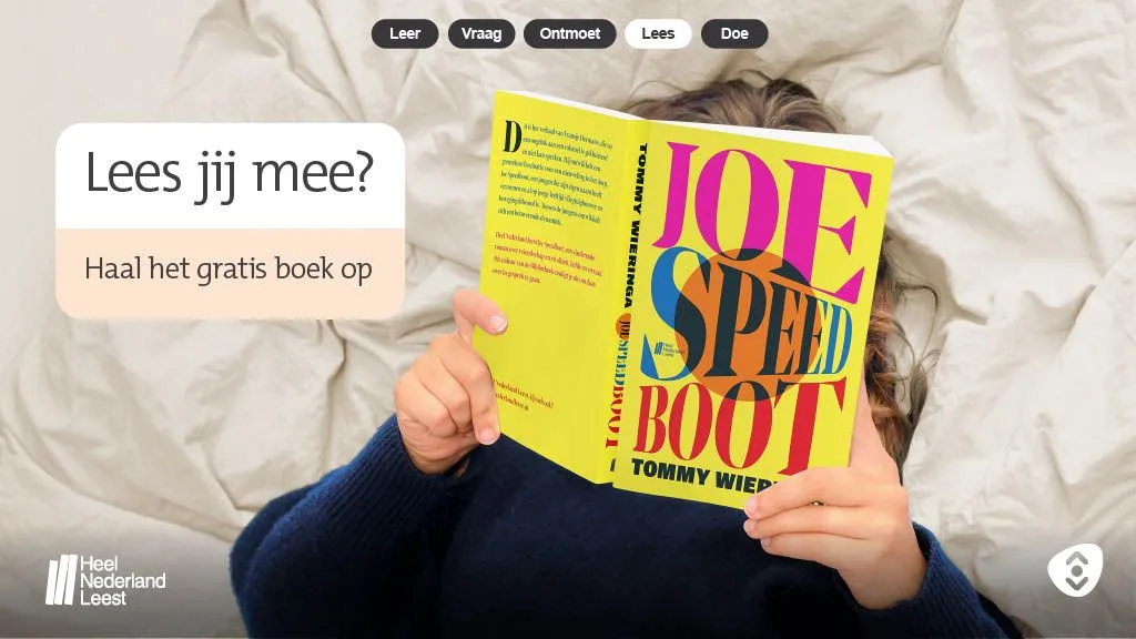 HEEL NEDERLAND LEEST HET BOEK ‘JOE SPEEDBOOT’ VAN TOMMY WIERINGA
