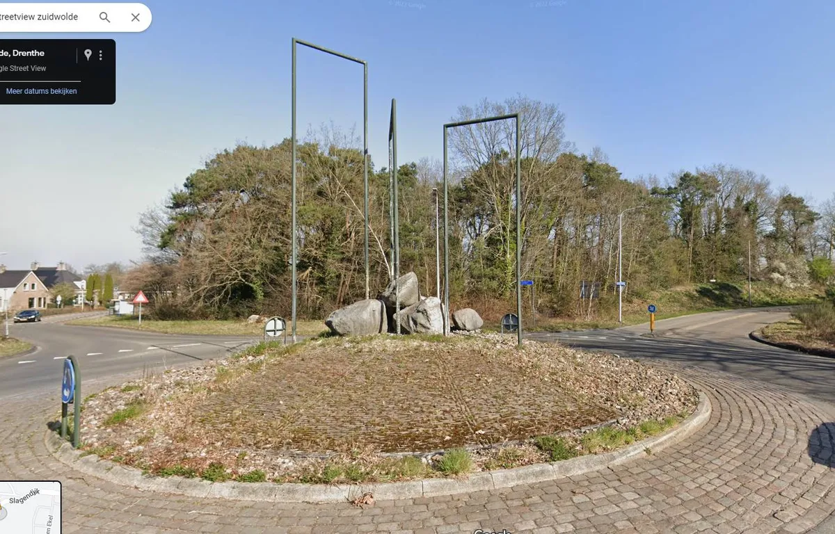 Rotonde aan de Ommerweg in Zuidwolde wordt opgefrist